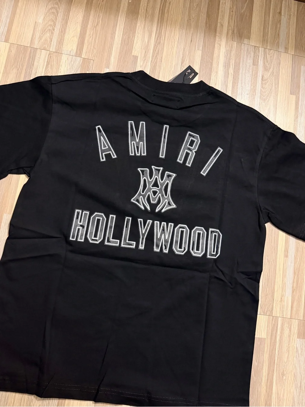 AMIRI | Shirts | Amiri Black Logo Backprint Hollywood Tshirt | Poshmark